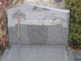 GALLIMARD Gaston - Tombes Sépultures dans les cimetières et autres lieux