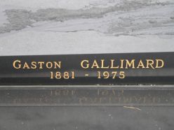 GALLIMARD Gaston - Tombes Sépultures dans les cimetières et autres lieux